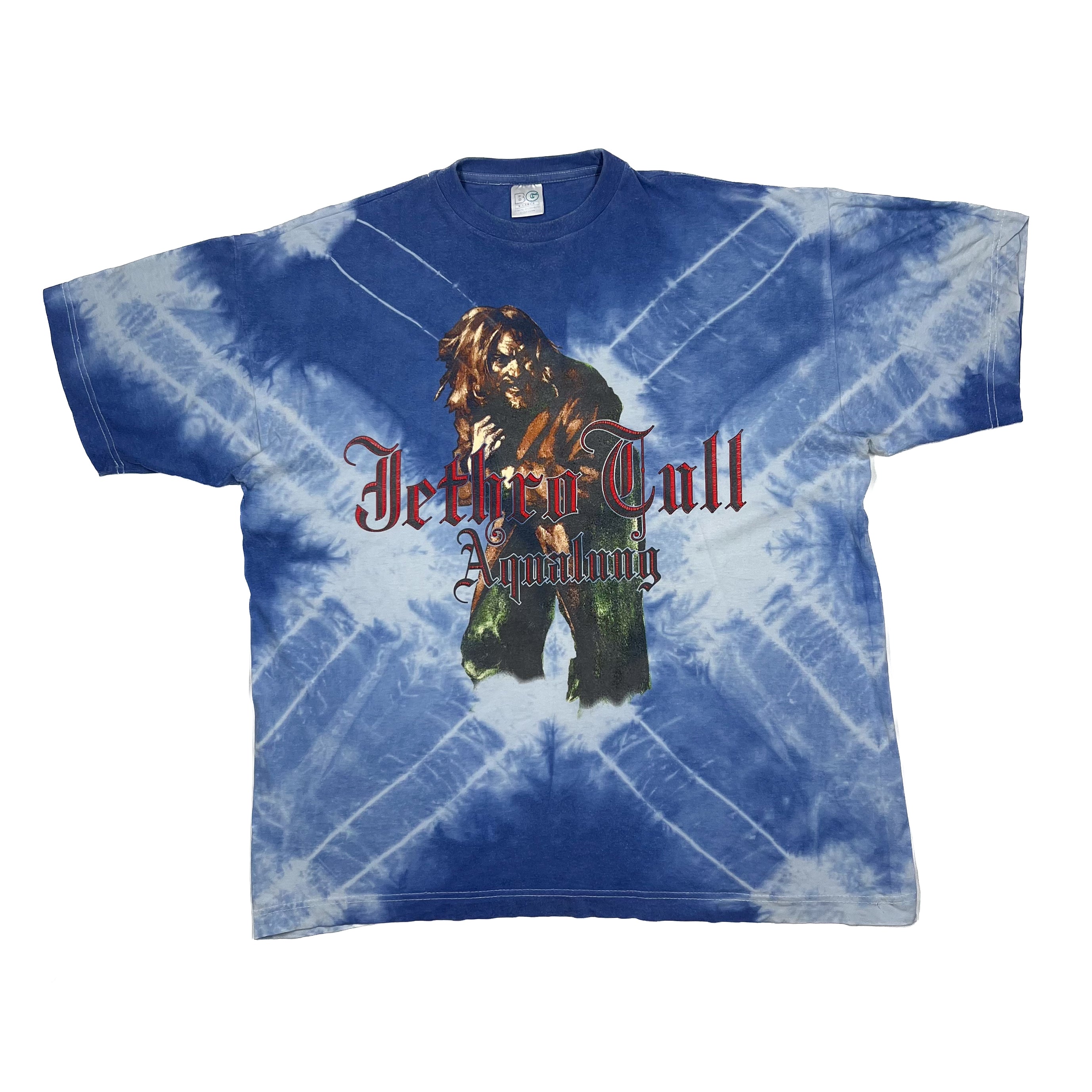 Vintage 90’s JETHRO TULL “Aqualung” BG Blues Hard Rock Band Tie Dye T ...