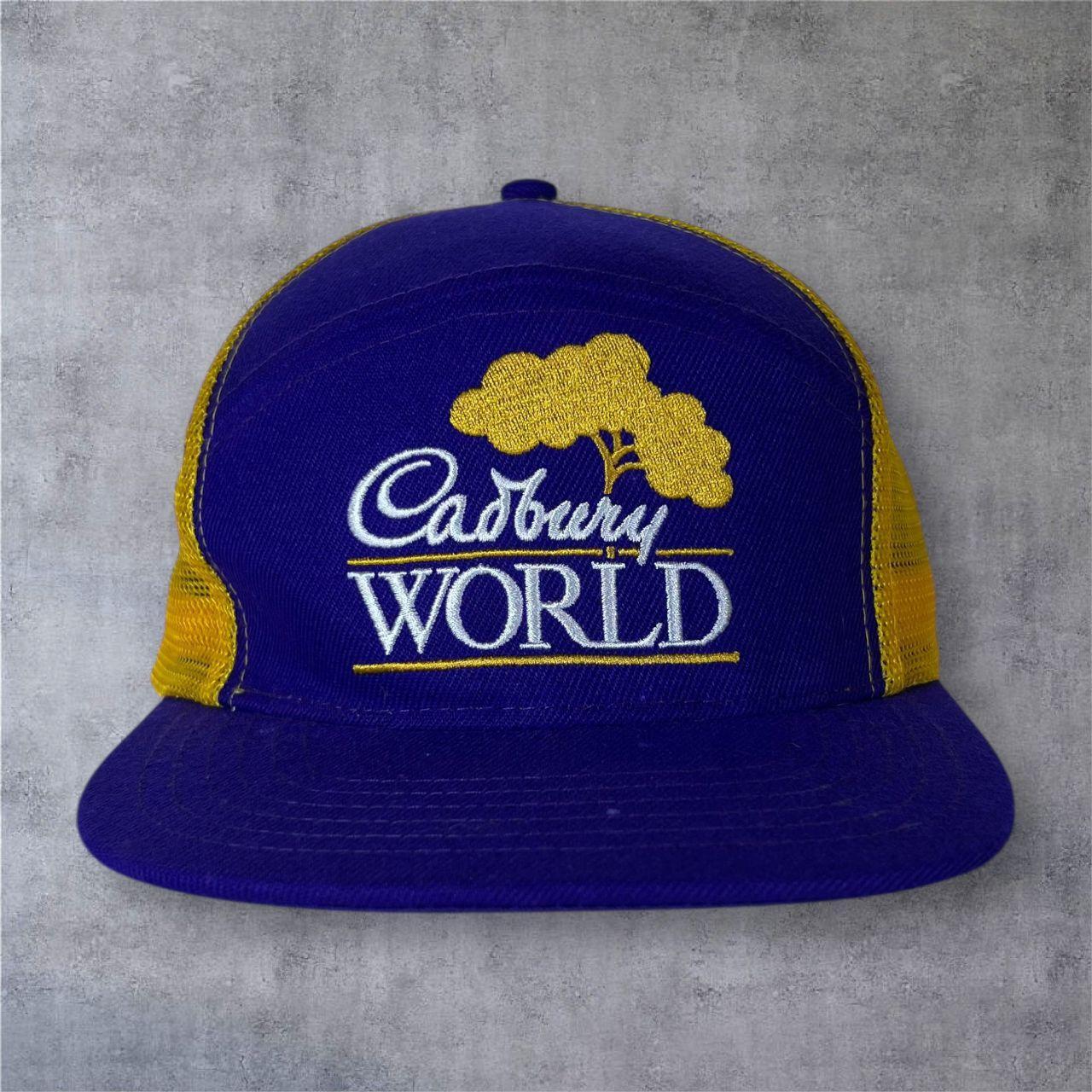 Vintage Cadbury World Embroidered Souvenir Mesh Trucker Baseball Cap ...